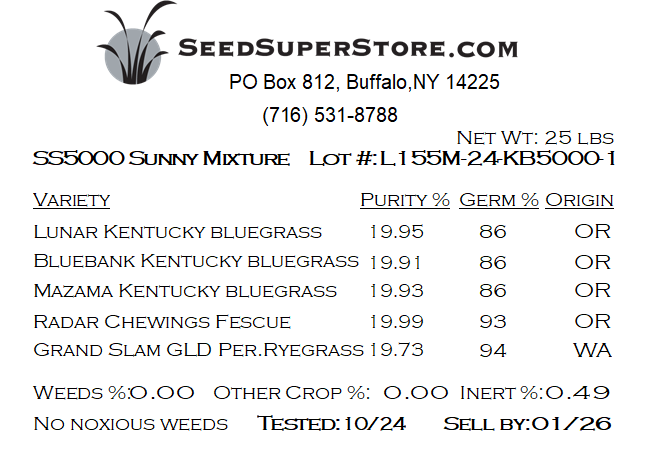 SS5000 Sunny Mixture - Product Details